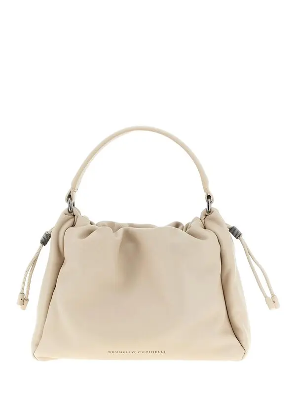 Brunello Cucinelli Mellow Small Bucket Bag - Nude