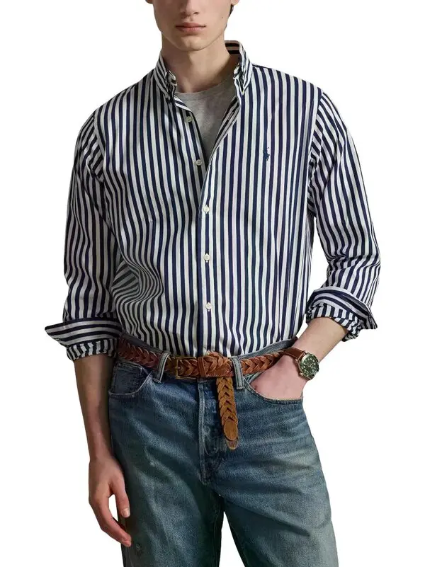 Polo Ralph Lauren Striped Button-down Shirt - Blue