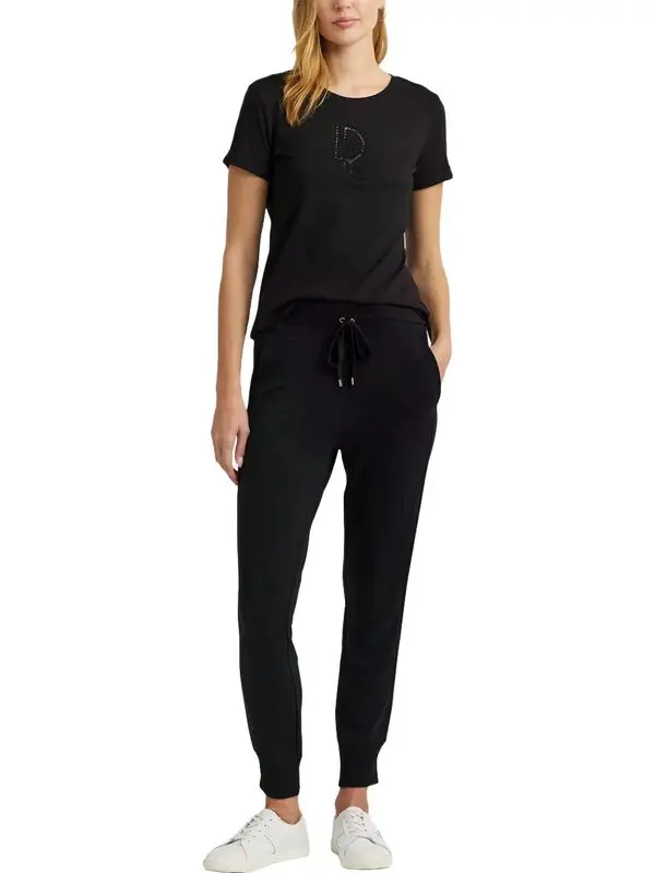 Ralph Lauren Logo Embellished T-shirt - Black