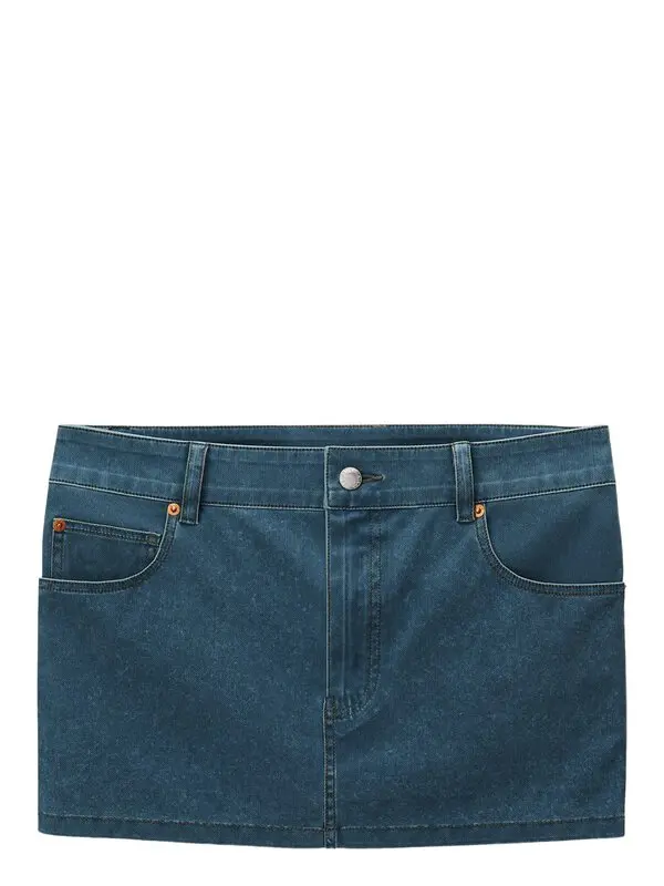 Alexander Wang Denim Mini Skirt - Blue