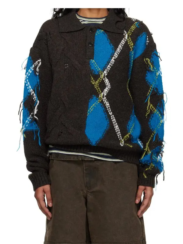 Andersson Bell Argyle Fisherman Sweater - Multi-color