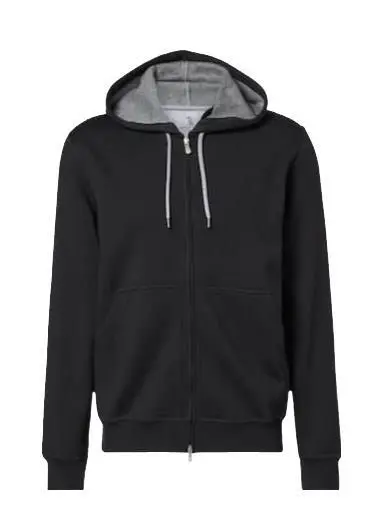 Brunello Cucinelli Cotton-blend Hoodie - Black