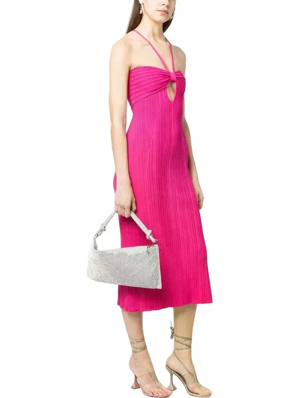 Cult Gaia Hera Rhinestone Shoulder Bag - Silver
