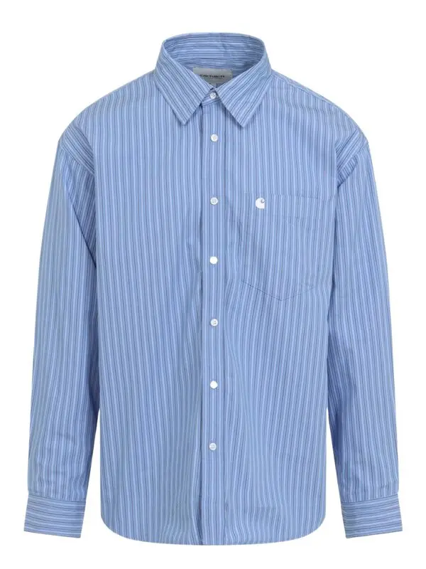 Carhartt Work In Progress L/s Keene Shirt - Blue
