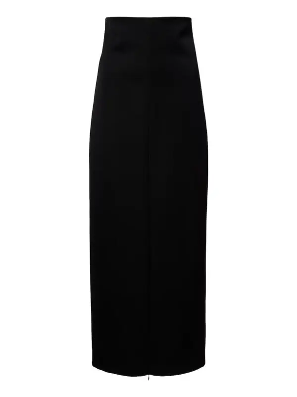 THE ROW Iphora Wool Maxi Skirt - Black