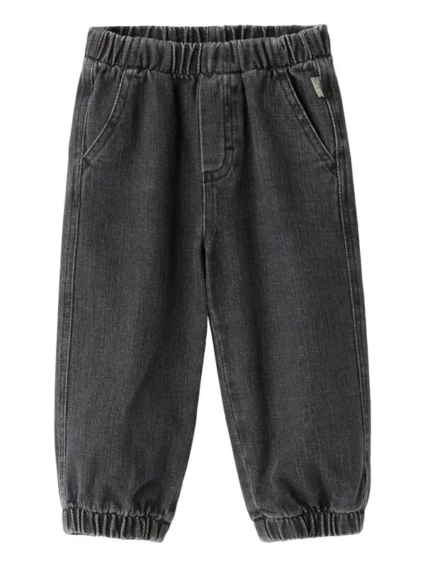 IL GUFO Denim Trousers - Black