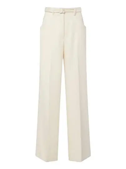 Gabriela Hearst Silk And Wool Wide-leg Pants - White