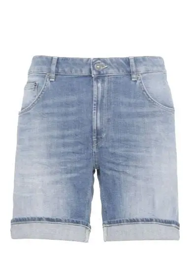DONDUP Cuffed Denim Shorts - Blue