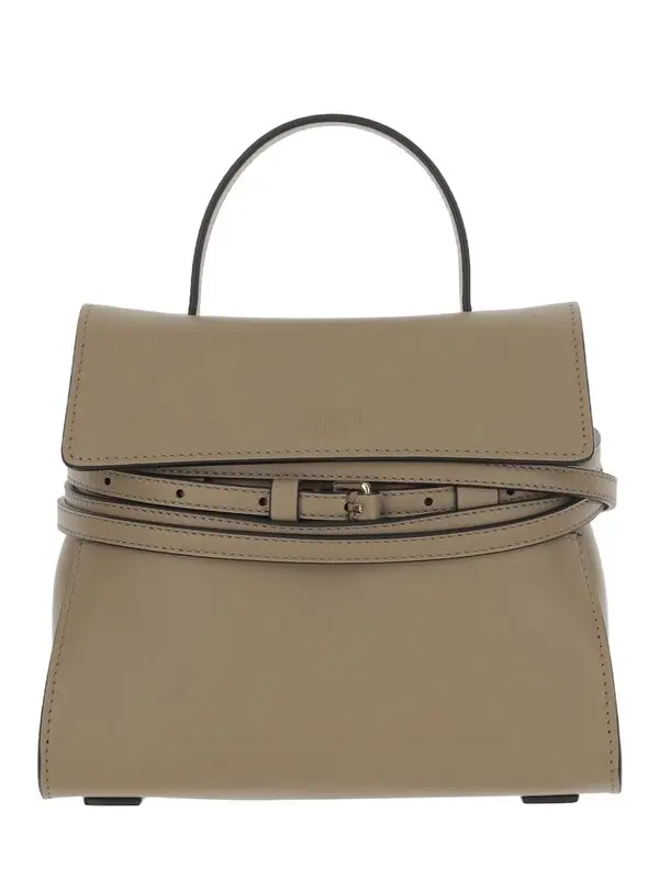 Moschino Embossed Small Tote Bag - Brown