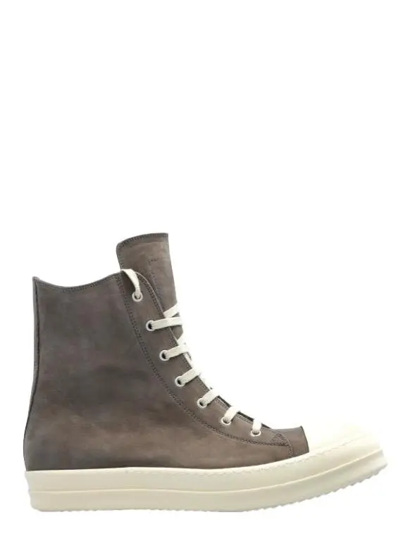 Rick Owens Zip Detailed Lace-up Sneakers - Brown