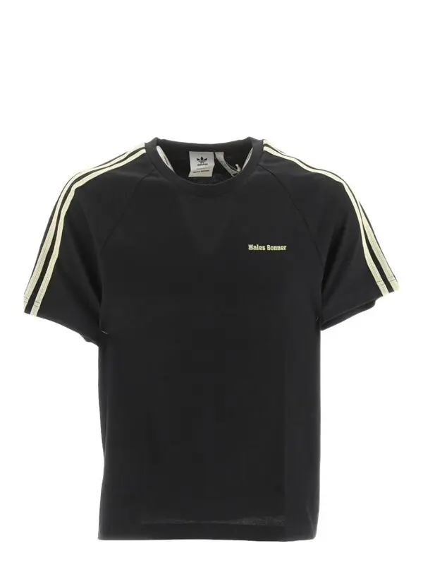 ADIDAS X WALES B ONNER Adidas Wales Bonner Logo Detailed Crewneck T-shirt - Black