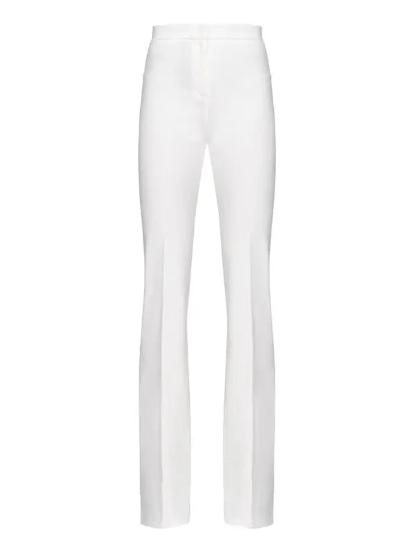 Pinko High Waist Flared Trousers - White