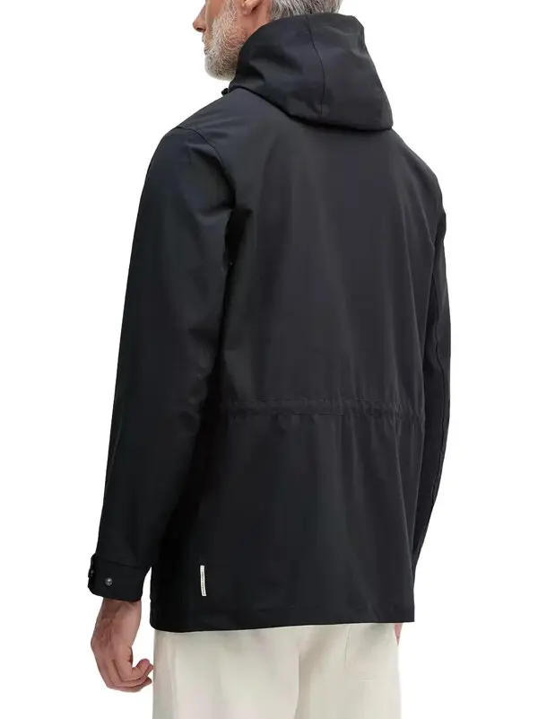 Armani Exchange Hooded Multi-pocket Jacket - Blue