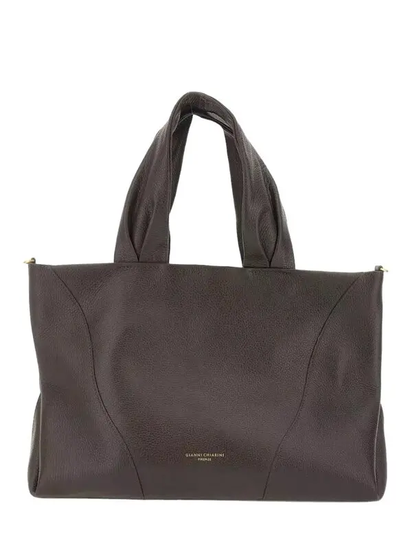 GIANNI CHIARINI Suria Grained-leather Tote Bag - Brown