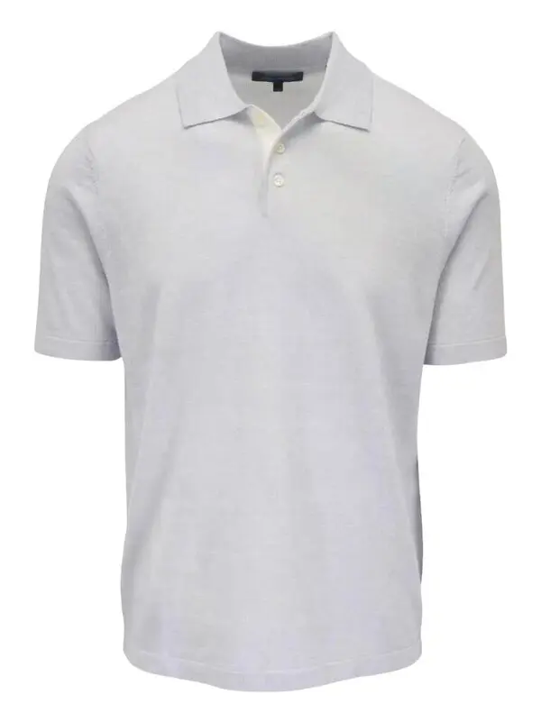 PYA Short-sleeve Knit Polo Shirt - Grey