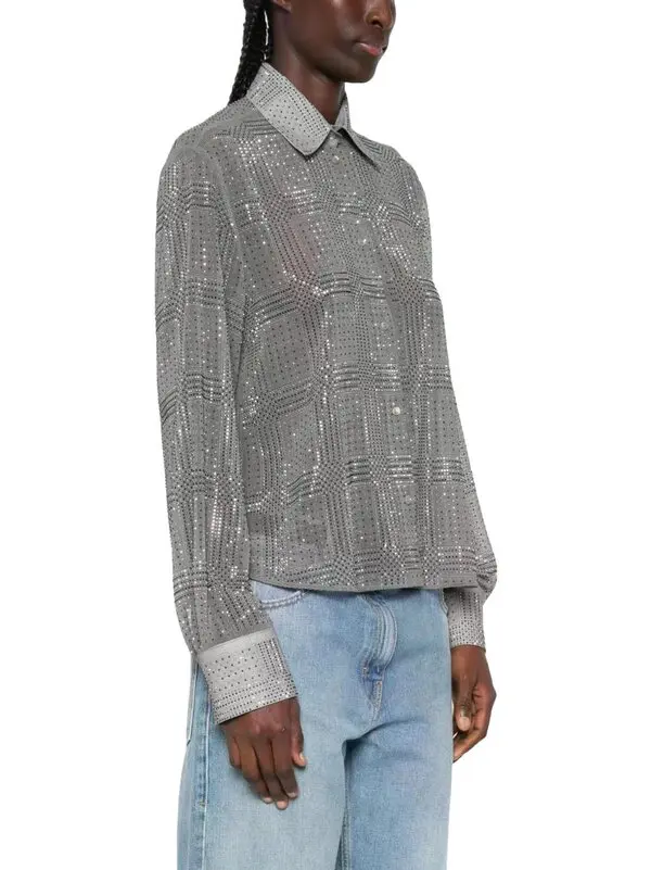Ermanno Scervino Embellished Shirt - Grey