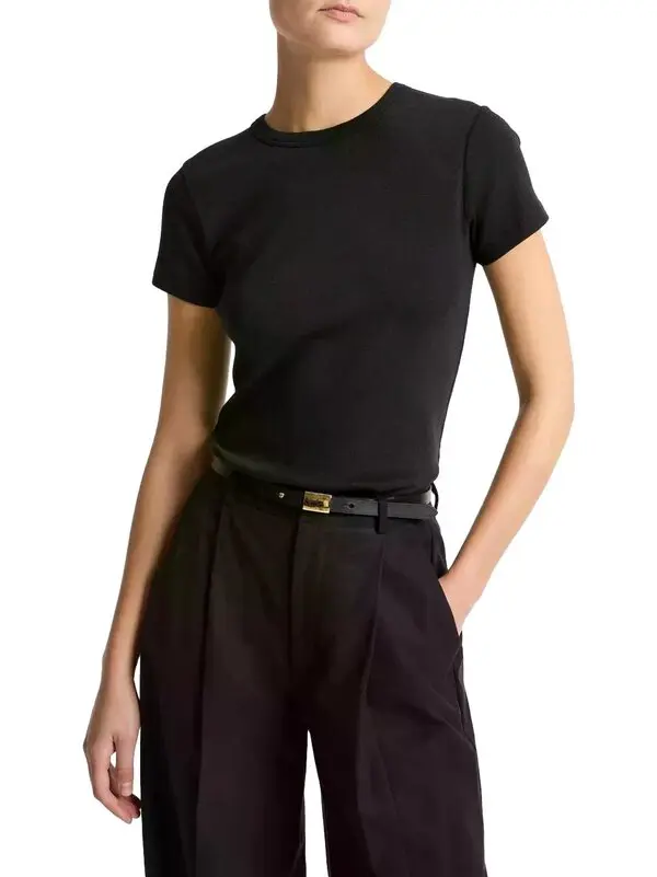 Vince Shrunken 90s Crew Neck T-shirt - Black
