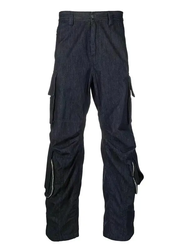 DIESEL® Mid-rise Cargo Jeans - Blue