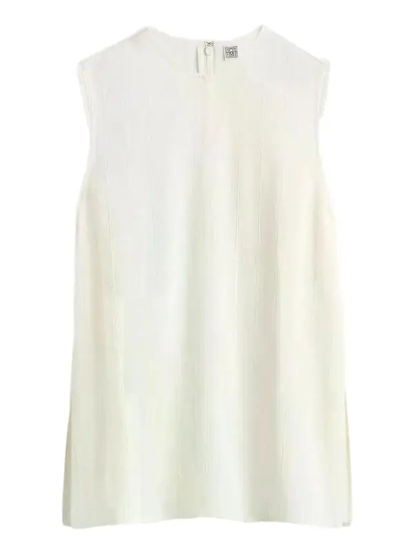 TOTEME Ribbed Sleeveless Blouse - Neutrals