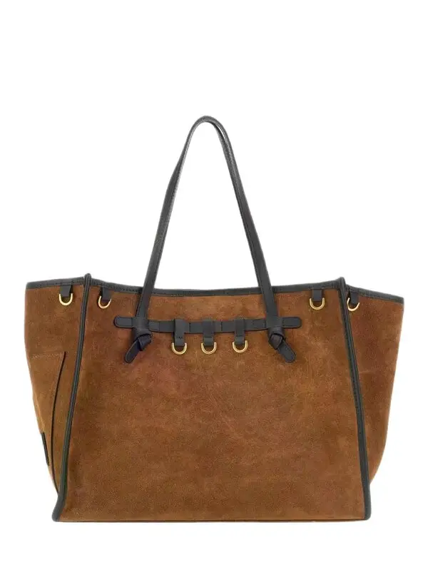 MARCELLA CLUB Marcella Suede Tote Bag - Brown