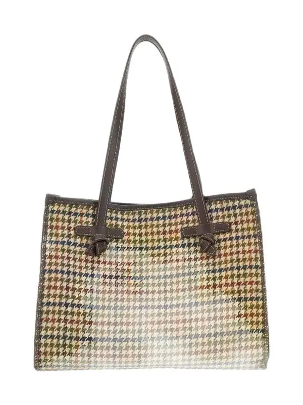 MARCELLA CLUB Houndstooth Tote Bag - Neutrals
