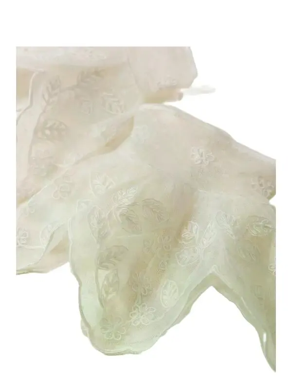 TWINSET Embroidered Ruffled Cuffs - Neutrals
