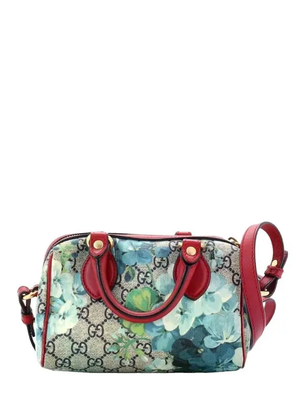 Gucci Blooms Print Gg Coated Canvas Convertible Boston Bag - Multicolour
