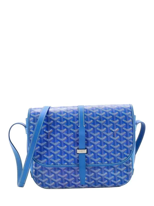 Goyard Belvedere Ii Messenger Bag In Coated Canvas - Blue