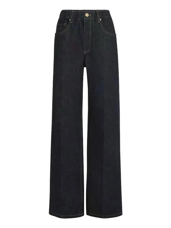 Brunello Cucinelli No-fade Denim Contemporary Trousers - Blue