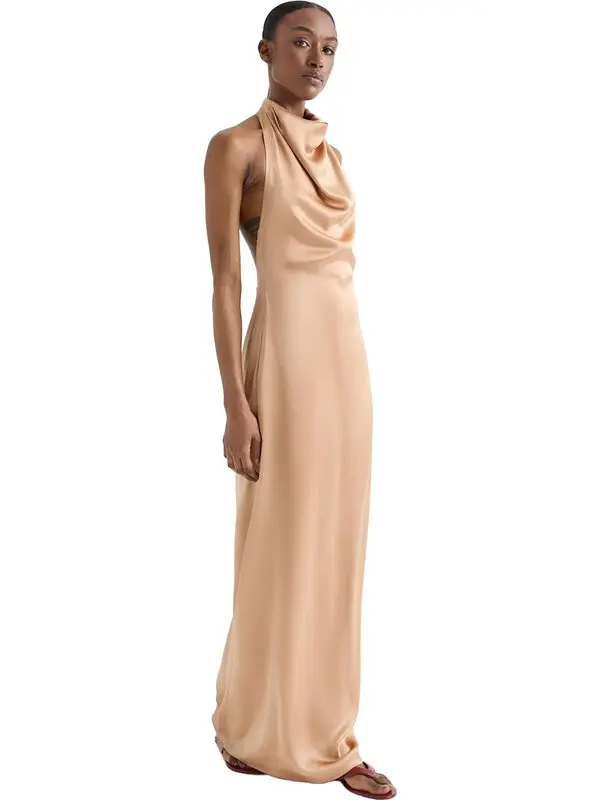 TWP Lola Gown In Silk Charmeuse - Brush