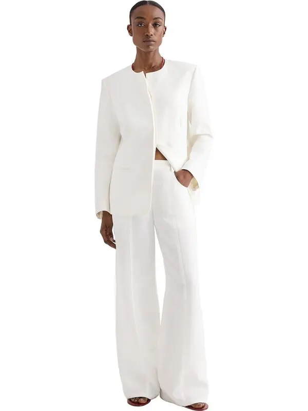 TWP Cecilia Blazer In Washed Linen - Ivory