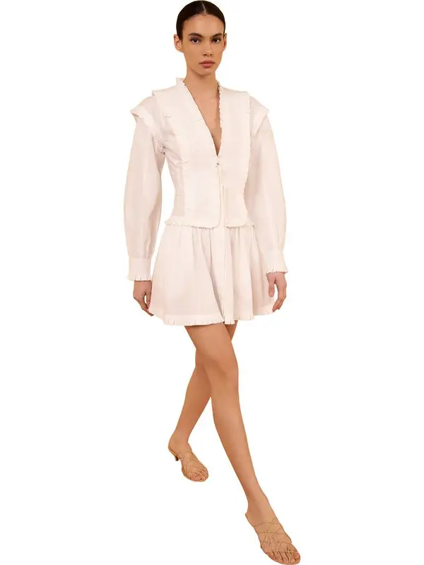 Ulla Johnson Beatrix Cotton Mini Dress - Cowrie