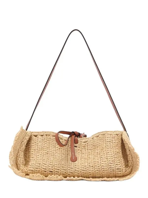 Ulla Johnson Marina Raffia Scallop Pouchette - Natural
