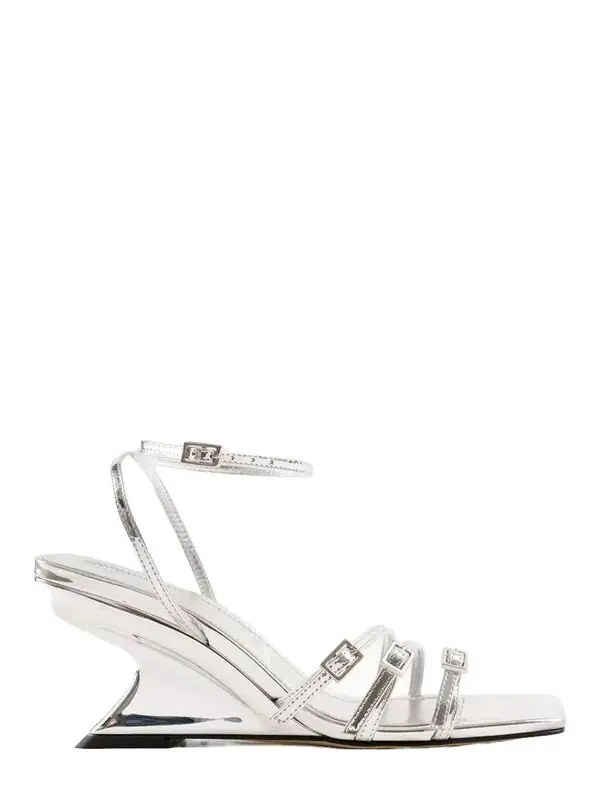 SOULIERS MARTINEZ Eden Wedge Sandals - Grey