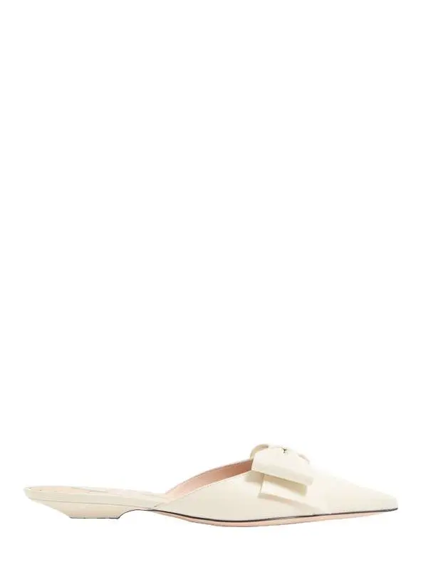 Valentino Garavani Bowow Kidskin Mule - Ivory