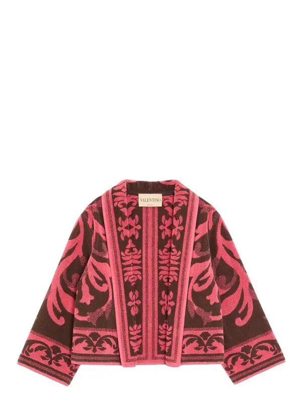 Valentino Garavani Terry Cloth Jacket - Chocolate/coral