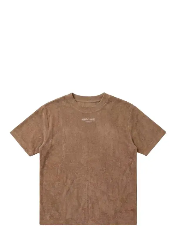 MURPHY&NYE Towelling Logo-print T-shirt - Brown