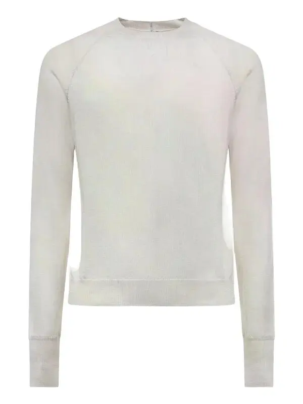 Eleventy Wool Raglan Sleeve V-neck Sweater - Neutrals