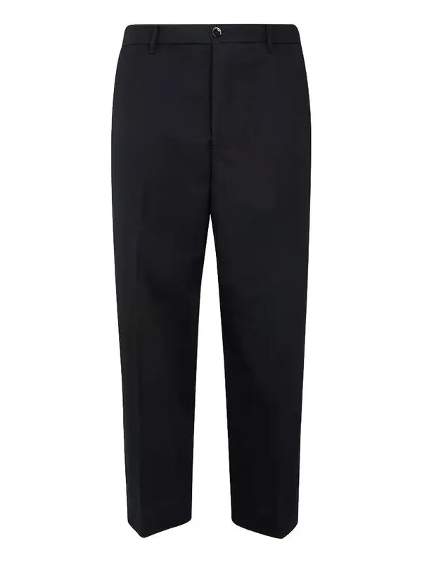 NINE:INTHE:MORNING Wool Tailored Trousers - Black