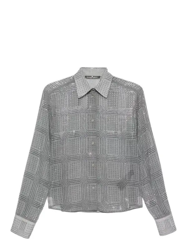 Ermanno Scervino Crystal-embellished Shirt - Grey