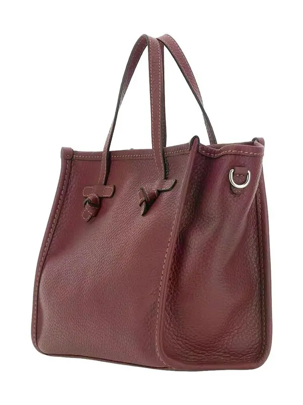 MARCELLA CLUB Medium Miss Marcella 32 Grain Leather Tote Bag - Red