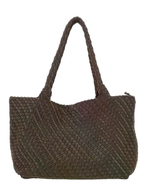 GIANNI CHIARINI Aurelie Woven Tote Bag - Brown