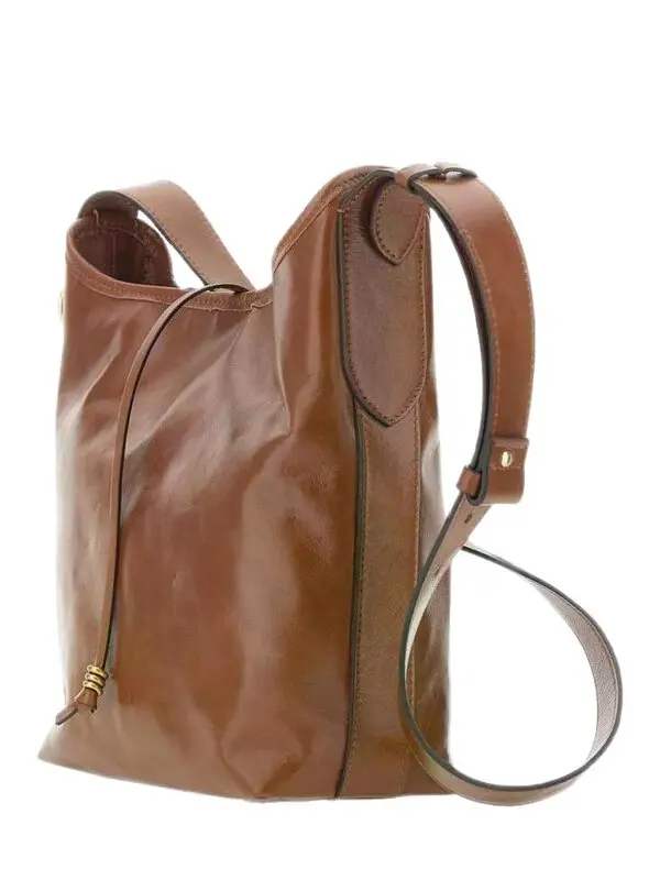 GIANNI CHIARINI Carla Leather Shoulder Bag - Brown