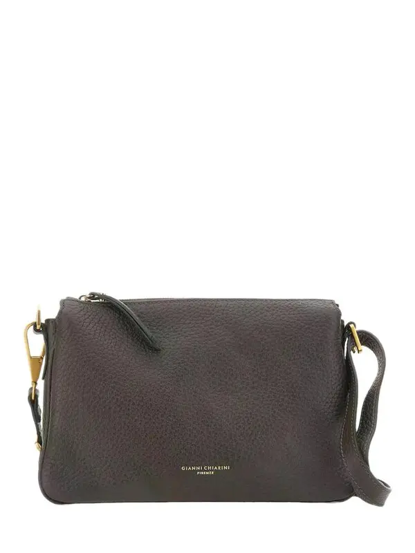 GIANNI CHIARINI Brooke Grained Leather Crossbody Bag - Brown
