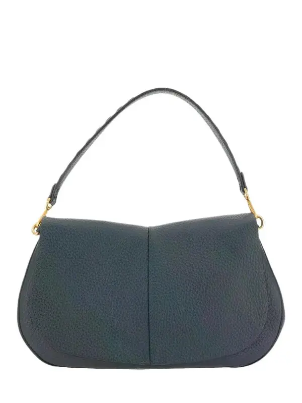 GIANNI CHIARINI Helena Round Grained Leather Shoulder Bag - Green