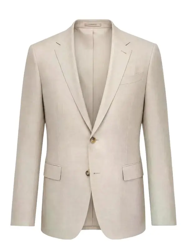 Zegna Textured Single-breasted Blazer - Neutrals