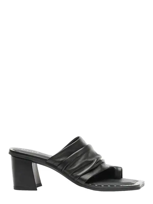 Ash Corine Ruched Sandals - Black