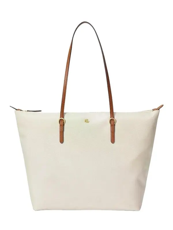 Ralph Lauren Keaton Logo-plaque Tote Bag - Neutrals