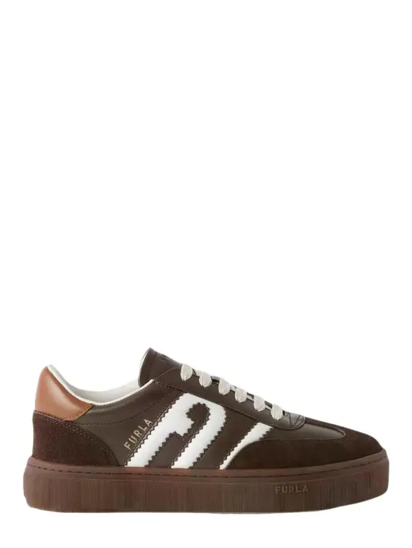 Furla Allegra Panelled Sneakers - Brown