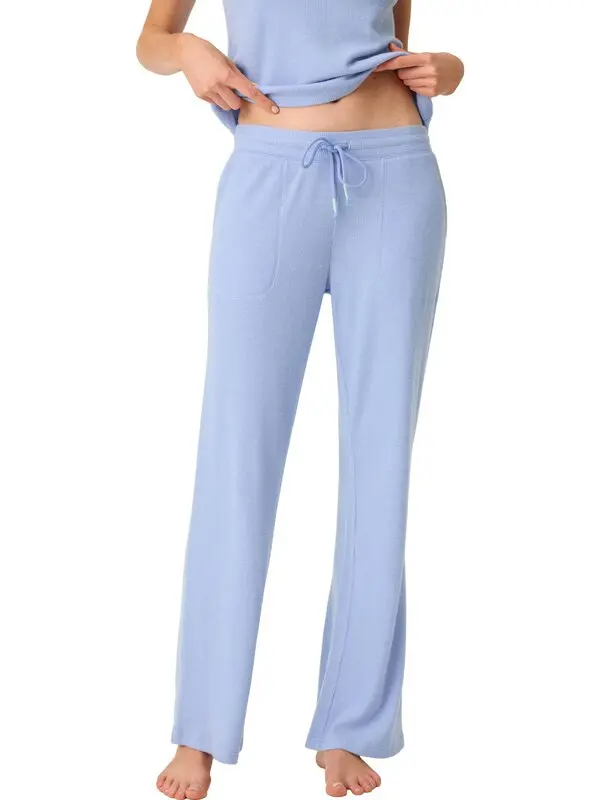 PJ Salvage Baby Peachy Waffle Lounge Pants - Peri